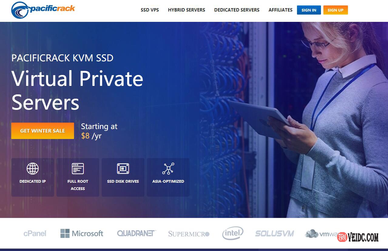 PacificRack：2021年端午VPS闪购，4G内存/2核 /20G SSD/1TB流量/1个快照/$38/年-SSHCE测评