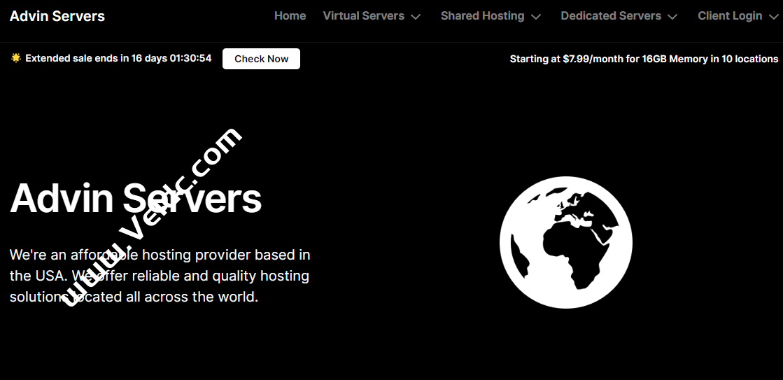 Advin Servers：日本VPS/新加坡VPS，4核/16GB内存/120GB NVMe/1Gbps@500GB流量，月付$7.99 起-SSHCE测评