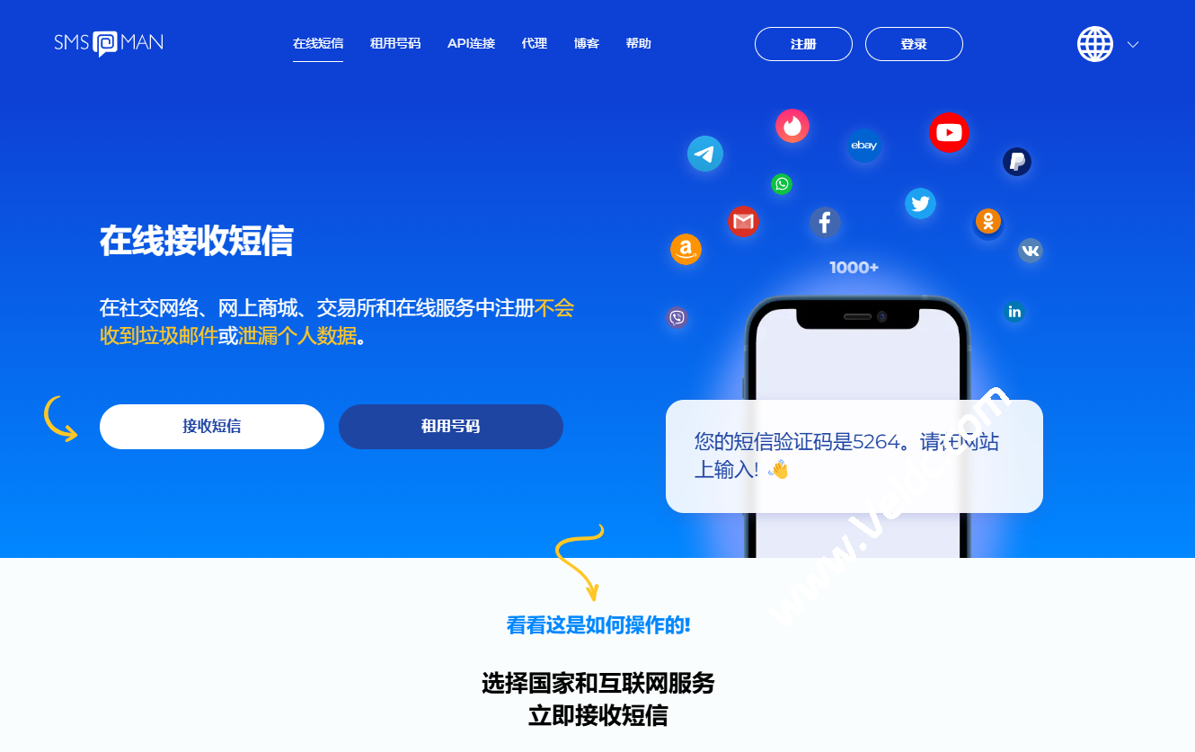 SMS-Man海外短信验证码接收平台注册和使用教程-SSHCE测评